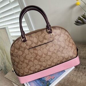Coach | Bags | Coach F57494 Sierra Satchel Handbag Large In Colorblock ...